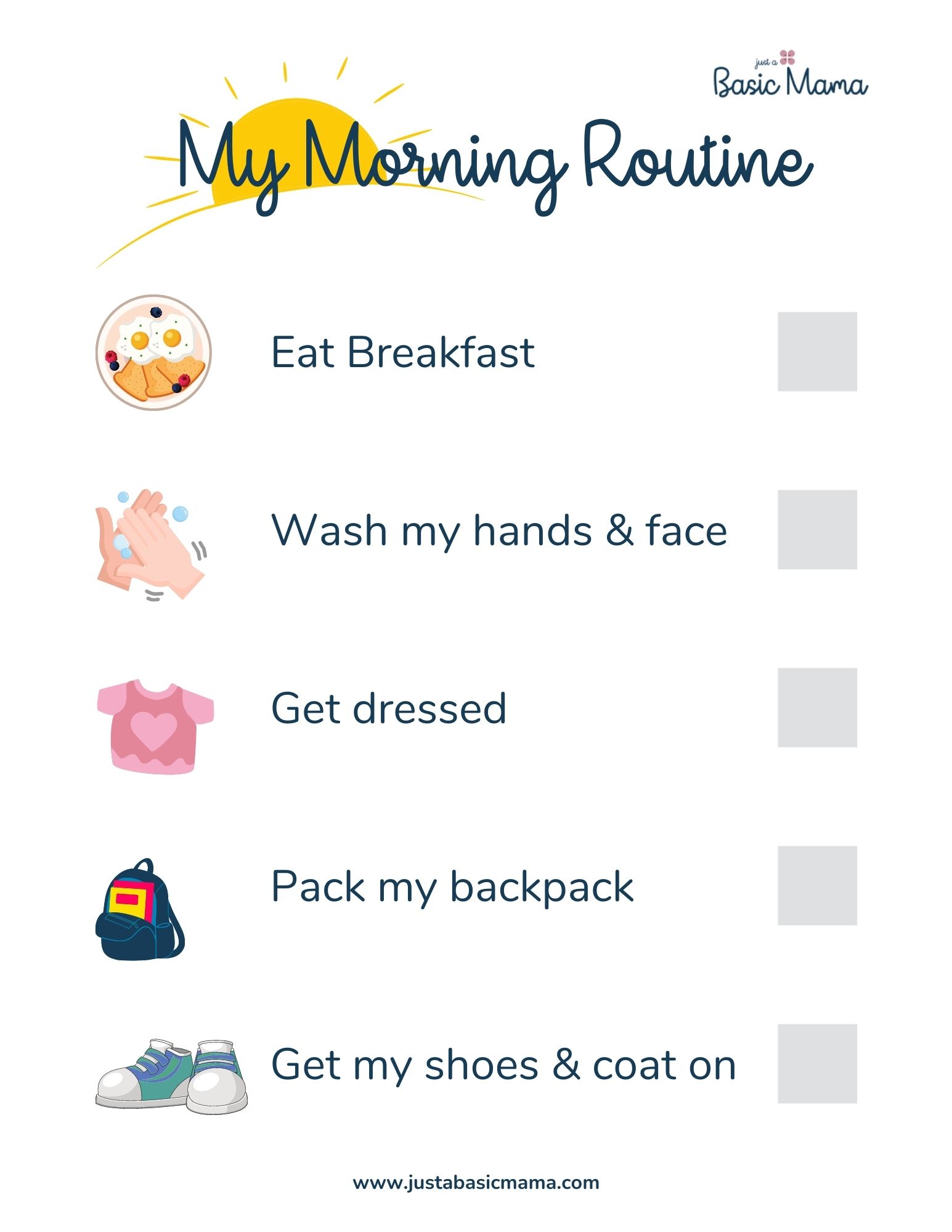 3 Tips to Make the Morning Rush Easier - Just a Basic Mama