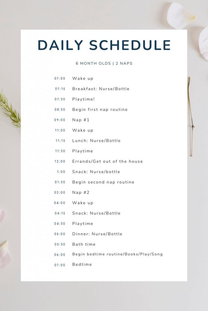 Creating A 6 Month Old Schedule For Your Baby - Just a Basic Mama