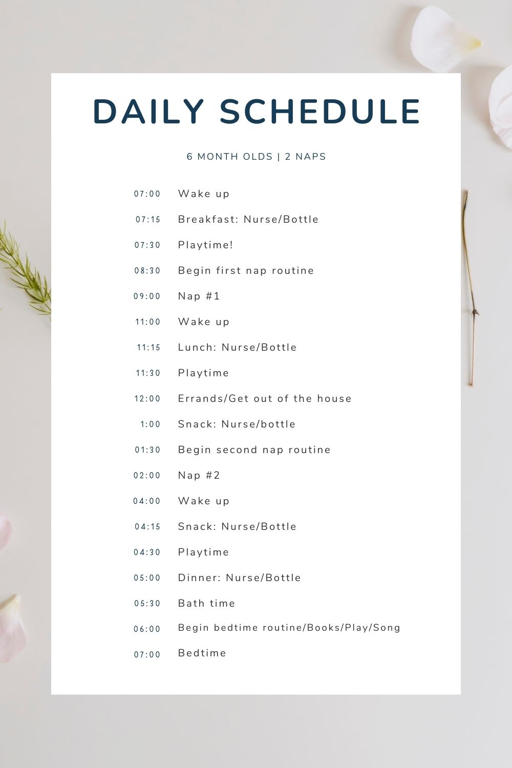 Creating A 6 Month Old Schedule For Your Baby - Just a Basic Mama